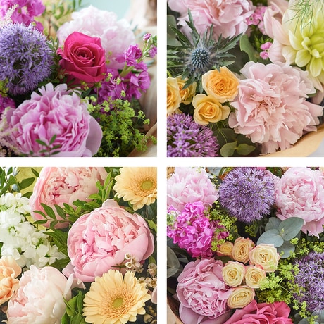 Summer Mix with Peonies in Reading Berkshire Forget Me Nots